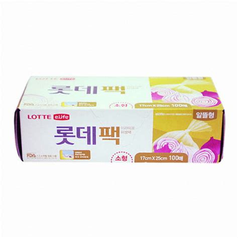 롯데이라이프 알뜰형 위생팩 소형 17x25cm 100매 1개100매 에누리 가격비교