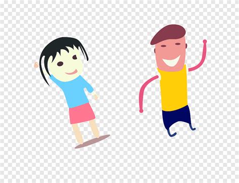 โปสเตอร์การ์ตูนทักทายชายหญิง พื้นที่ เด็กผู้ชาย Png Pngegg