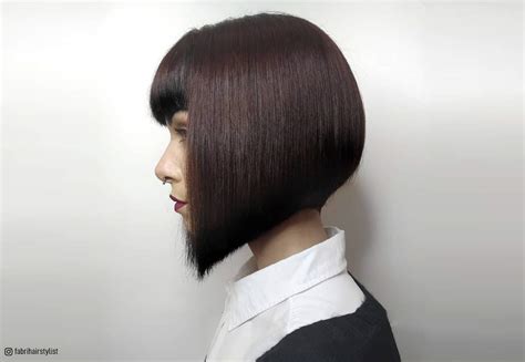 Stacked Bob Haircuts With Bangs