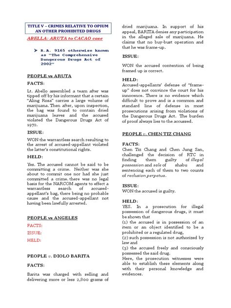 Crim Digest Title 5 To 7 Pdf Arrest Reasonable Doubt