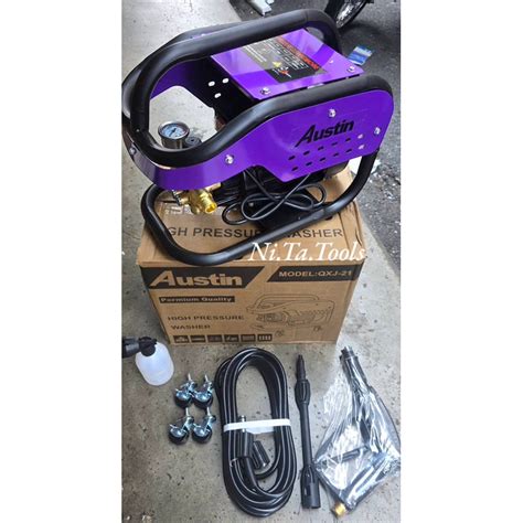 Austinเครื่องฉีดน้ำแรงดันสูง ปั๊มน้ำแรงดันสูง 500 บาร์ 4800วัตต์ เครื่องล้างรถ ปืนฉีดนำแรงสูง