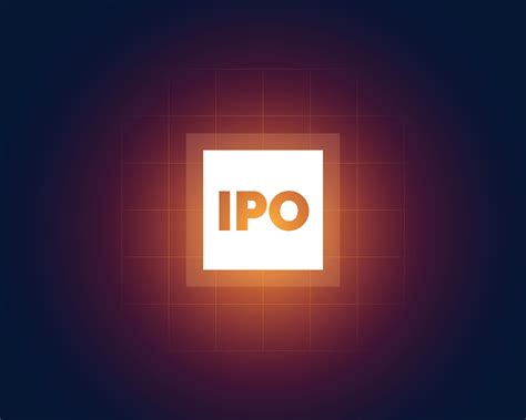 Glowing Ipo Initial Public Offering Concept Background 46336083 Vector