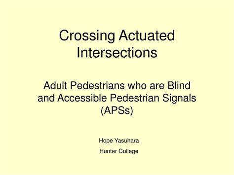 Ppt Crossing Actuated Intersections Powerpoint Presentation Free Download Id 1187108