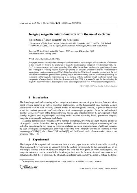 pdf imaging magnetic microstructures with the use of electrons