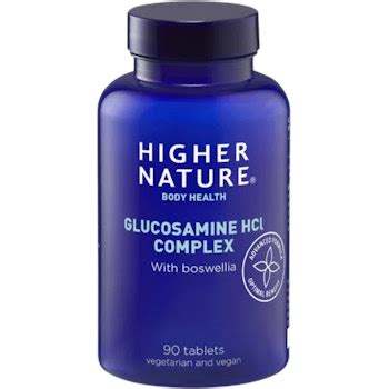 Higher Nature Vegetarian Glucosamine Hcl 90 Tablets Medino