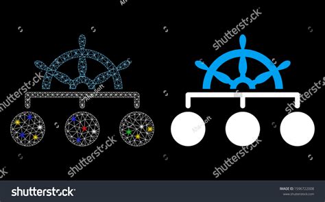 Flare Mesh Ship Wheel Hierarchy Icon Stock Vector Royalty Free 1596722008 Shutterstock