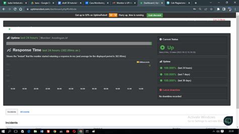 Monitoring Server Secara Otomatis Dengan Uptime Robot Hostingan