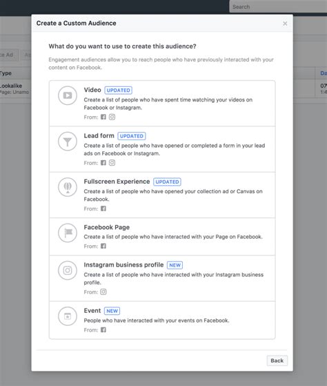what are facebook custom and lookalike audiences