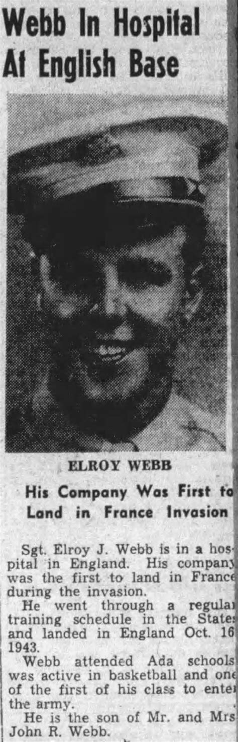 Elroy Jearld Webb 1923 1988 Find A Grave Memorial