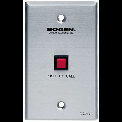 User Manual Bogen Ca17 English 1 Pages