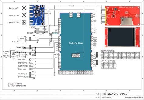 Homebrew Radio Ja2nkd Vfo Controller 80 Aruduino Due With Touch Panel