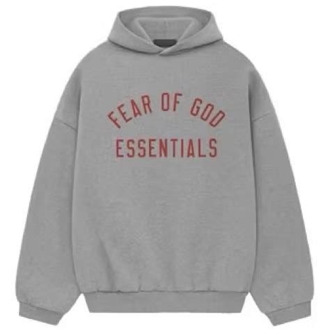 Essentials Arch Logo Sweat Hoodie Fw24 Dkhgrey Shopee Thailand