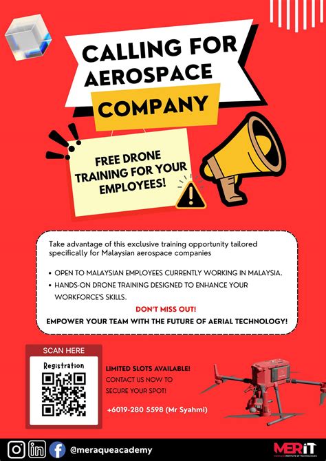 meraque 🚀 calling all aerospace companies in malaysia unlock the