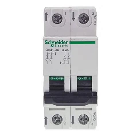 double pole schneider c60h dc c 2a mcb at ₹ 546 piece in vadodara id