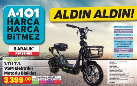 A101 Volta VSM Elektrikli Motorlu Bisiklet Özellikleri ve Fiyatı Otodünya