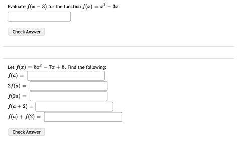 Solved Evaluate F X For The Function F X X X Let Chegg Com