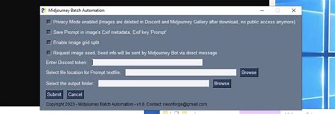 Automation Bot For Midjourney Ai Image Generator — Batch Prompt
