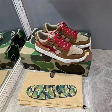 Bapes Star Printing Fashion Style Trend Comfortable Casual Sport Shoes