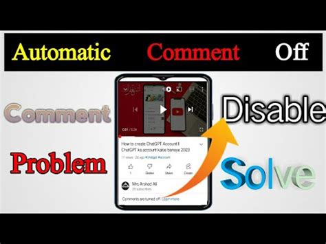Automatic Comment Off L Comments Are Turned Off YouTube L YouTube Video