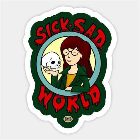 Coraline Daria Parody By Boggsnicolas Cartoon Stickers Anime