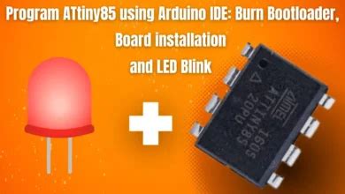 ATtiny LDR Based Security Alarm System Using Arduino IDE