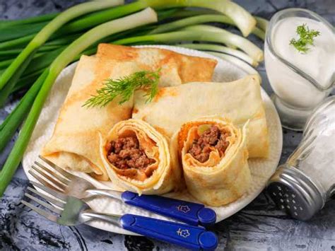 Блинчики с куриным фаршем — рецепт с фото пошагово. Как приготовить ...