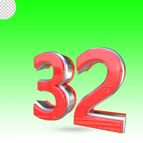 Premium PSD Number 32