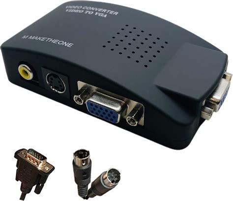 Amazon ANRANK High Performance VGA SVGA To S Video 3 RCA Composite AV TV Out Adapter
