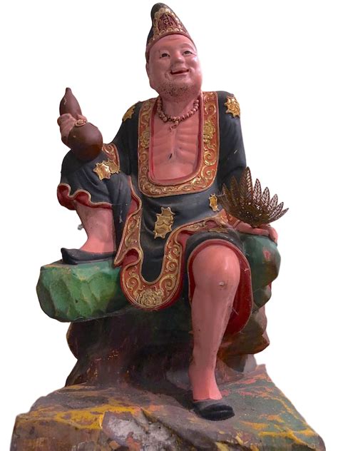 Old Temple Ji Gong Old Ji Gong Taiwan Sculpture Asian Art Imports