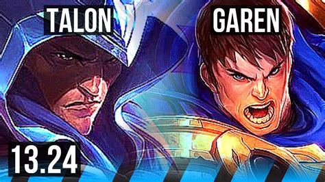 Talon Vs Garen Mid 1217 1800 Games Legendary Na Master 13