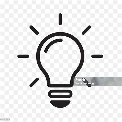 Minimalist Icon Features A Light Bulb向量圖形及更多電燈泡圖片 電燈泡 圖示 電燈 Istock