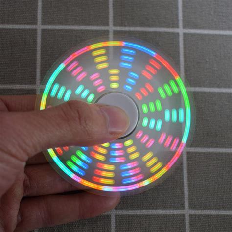 Geekcreit? DIY Круглый треугольный светодиодный вращающийся ручной ...