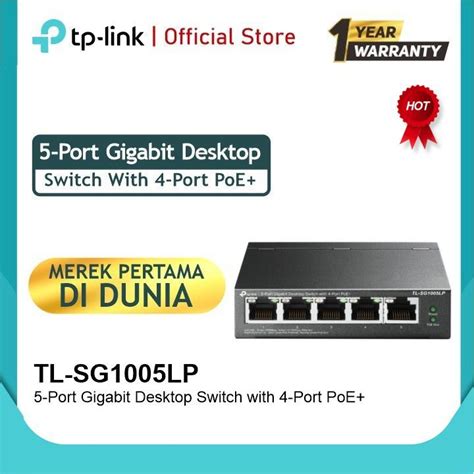 Tp Link Tl Sg Lp Port Gigabit Desktop Switch With Port Poe Lazada Indonesia