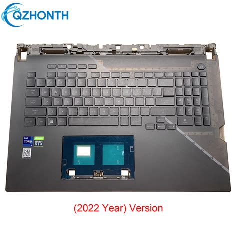 Used Palmrest With Backlit Keyboard For Asus Rog Strix Scar G G Q G Qr Black