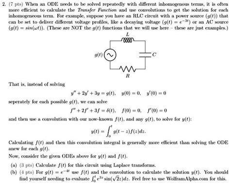 solved when an ode needs to be solved repeatedly with different