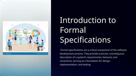 Introduction To Formal Specifications Pptx