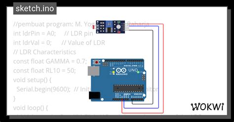 Sensor Photoresistor LDR Ino Wokwi ESP STM Arduino Simulator