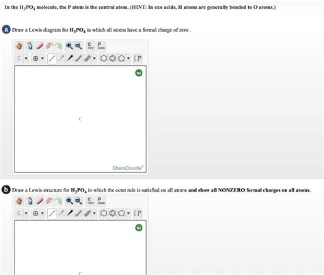 Solved In The H PO Molecule The P Atom Is The Central Chegg
