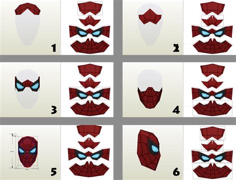 Spiderman Mask Templatespiderman3d Paper Maskspiderman Maske Papier