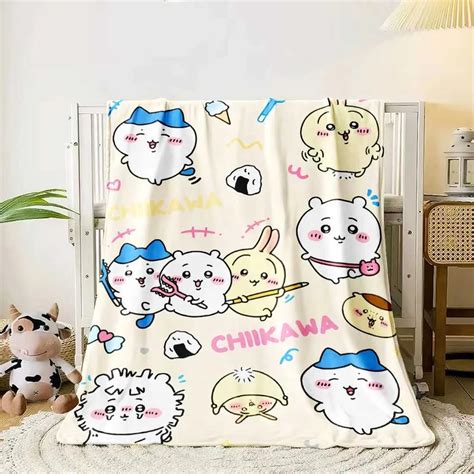 Kawaii Cartoon Soft Blanket Anime Tapestry Throw For Sofa Bedroom