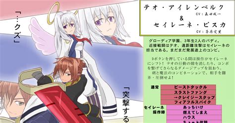 ピクディア】格ゲー 【ピクディア】テオandセイレーネ【格ゲー】 のこﾚｯﾄﾞﾌｧｲｯのマンガ Pixiv