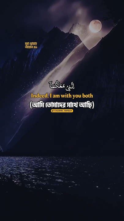 আল্লাহ বললেন তোমরা ভয় করো না সূরা তোয়াহা আয়াত ৪৬ Surah Taha Verse 46 Youtube