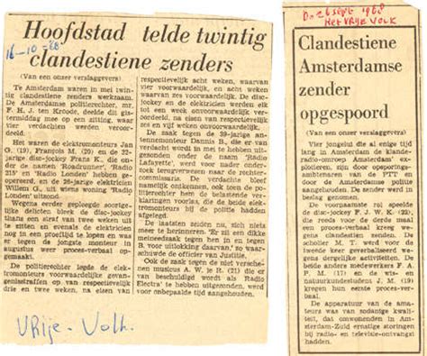 Krantenknipsels Over Piraten Geheugen Van West