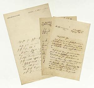 Eigenh Briefe Mit U Sowie Brief Mit Eigenh U By Goetheforscher Koenig Robert