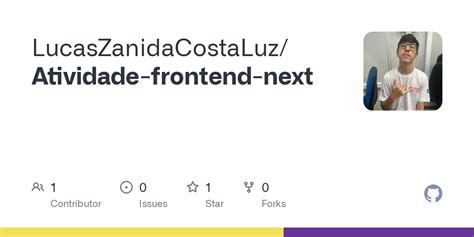 Github Lucaszanidacostaluz Atividade Frontend Next