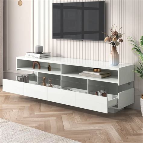 Gotagee Tv Schrank Led Tv Schrank Hochglanz Tv Schranktisch Lowboard
