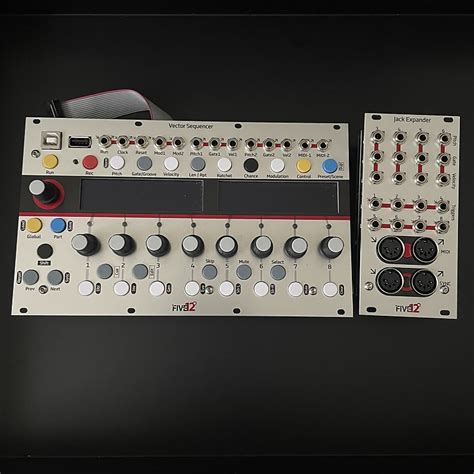 Five12 Vector Sequencer Jack Expander Silver Reverb