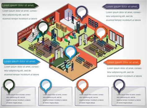 دانلود وکتور لایه باز فروشگاه دوچرخه و لوازم جانبی دوچرخه دیجیو