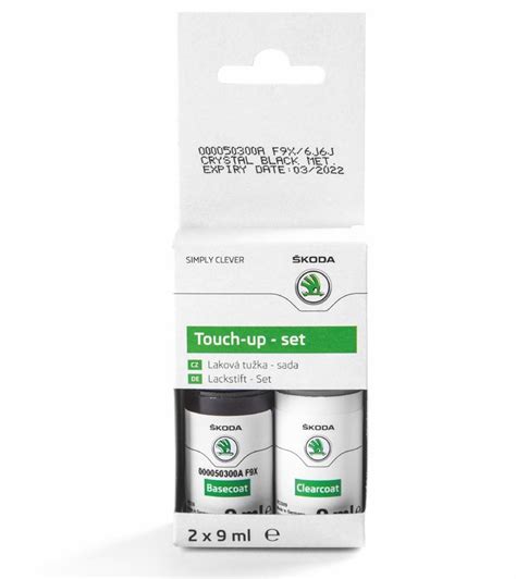 Skoda Lackstiftset Crystal Schwarz F9x Lackstift 000050300a F9x