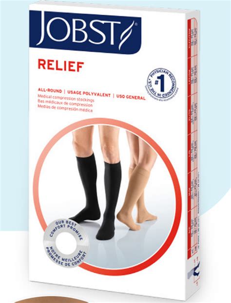 Jobst Relief Knee High Beige 30 40mmhg